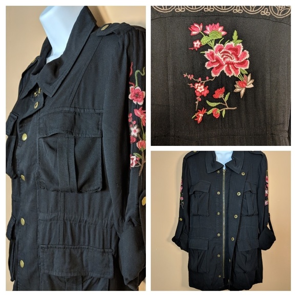 S-Line | Jackets & Coats | Sline Militaryutility Buttonupzipup Jacket ...